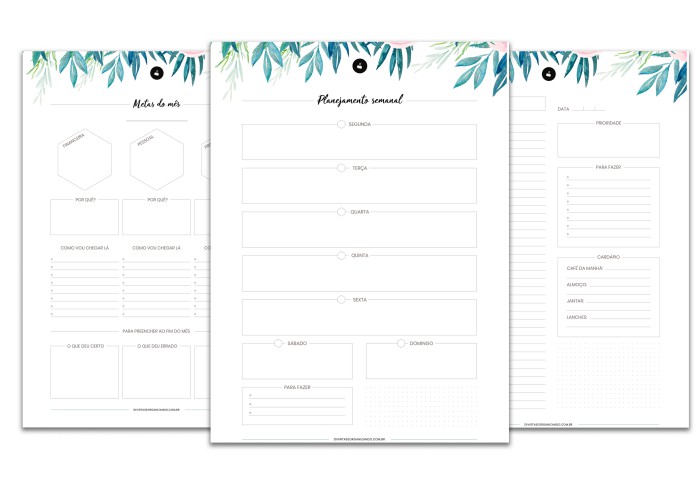 Planner 2019 para imprimir - Divirta-se Organizando